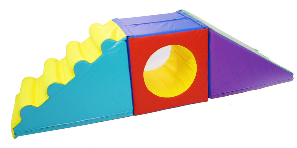 Soft Play Steps, Slide and Cube Tunnel set – Northern Softplay